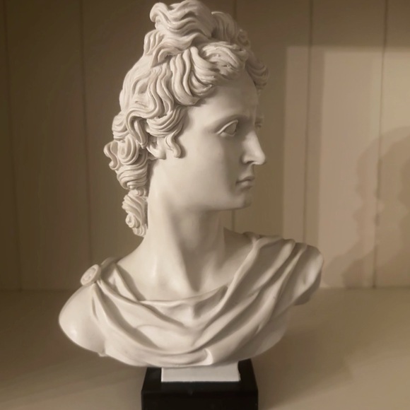 Accents | Greek Apollo Bust Sculpture Elegant Classical Home Decor ...